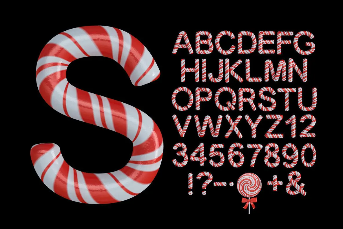 Candy SVG Font Font - FontPath