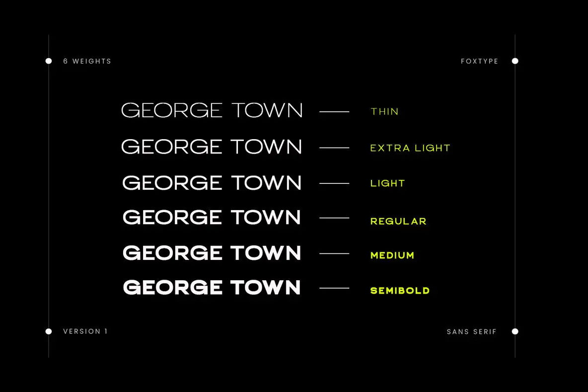 George Town Font - YouWorkForThem