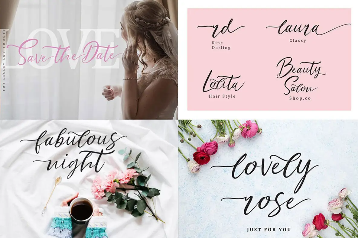 Beautiful Script Fonts Mini Bundle Font - FontPath