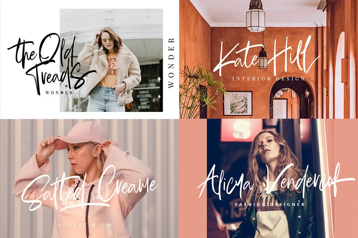 Beautiful Script Fonts Mini Bundle - YouWorkForThem