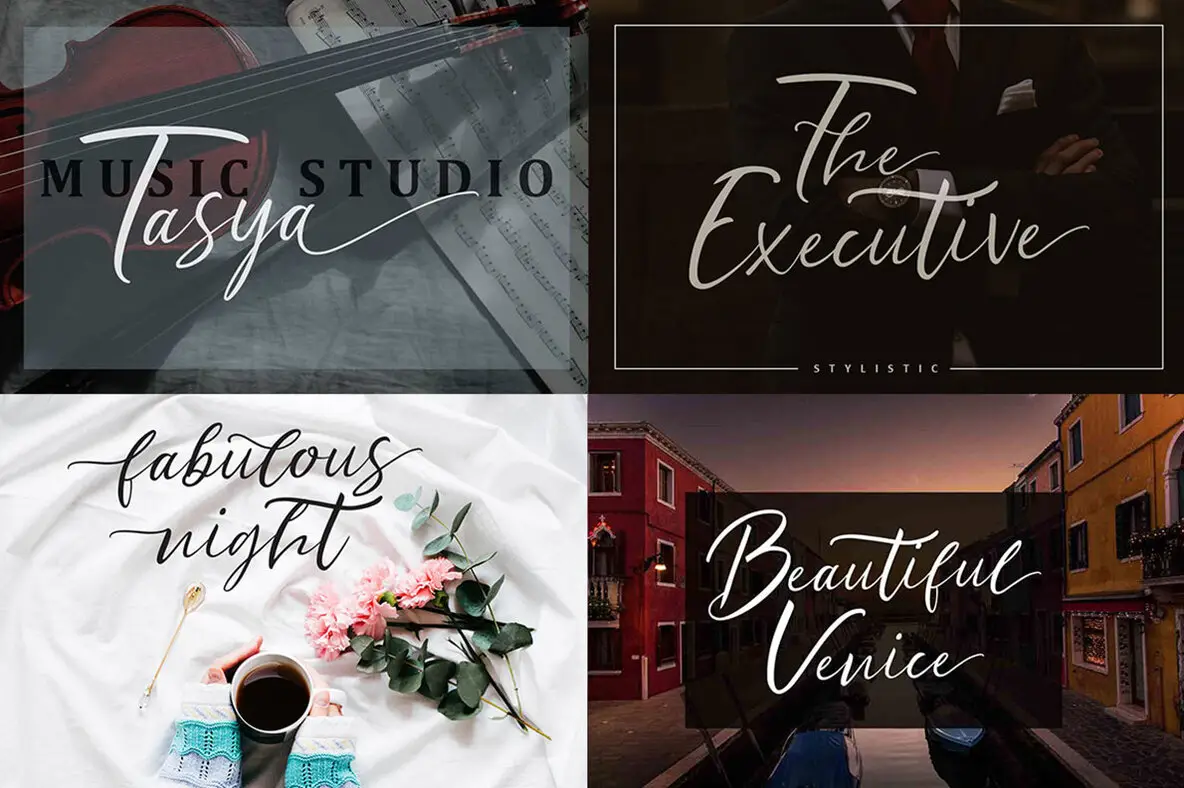Beautiful Script Fonts Mini Bundle Font - FontPath
