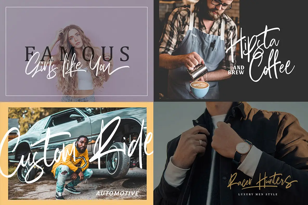 Beautiful Script Fonts Mini Bundle Font - FontPath