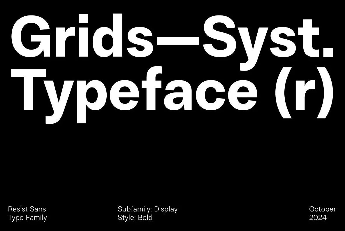 Resist Sans Font - YouWorkForThem