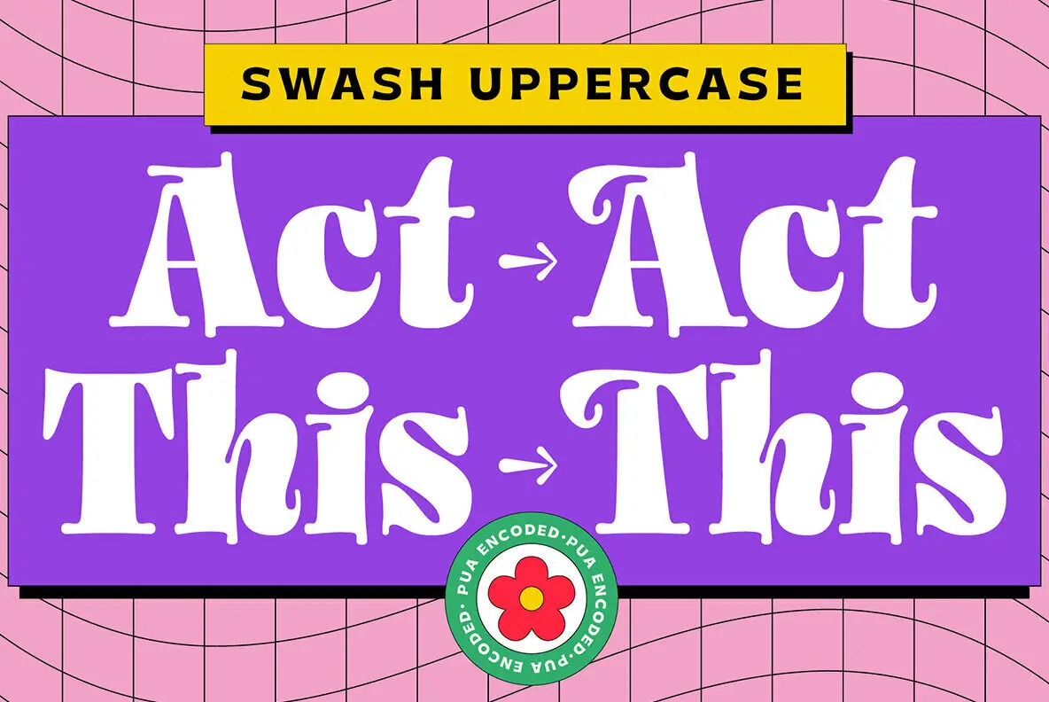 Alcapone Display Font - YouWorkForThem