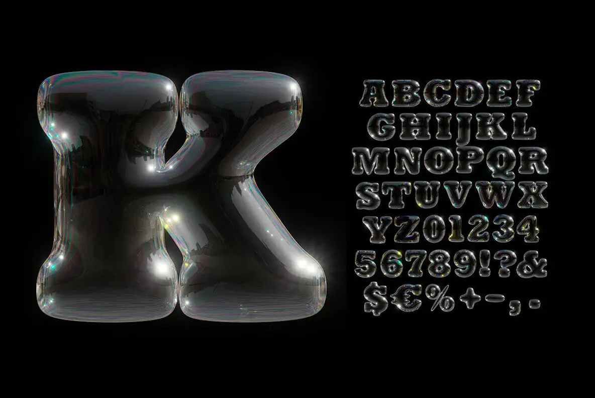 Bubbles SVG Font Font - FontPath