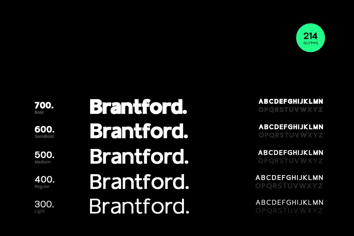 Brantford Typeface Font - YouWorkForThem