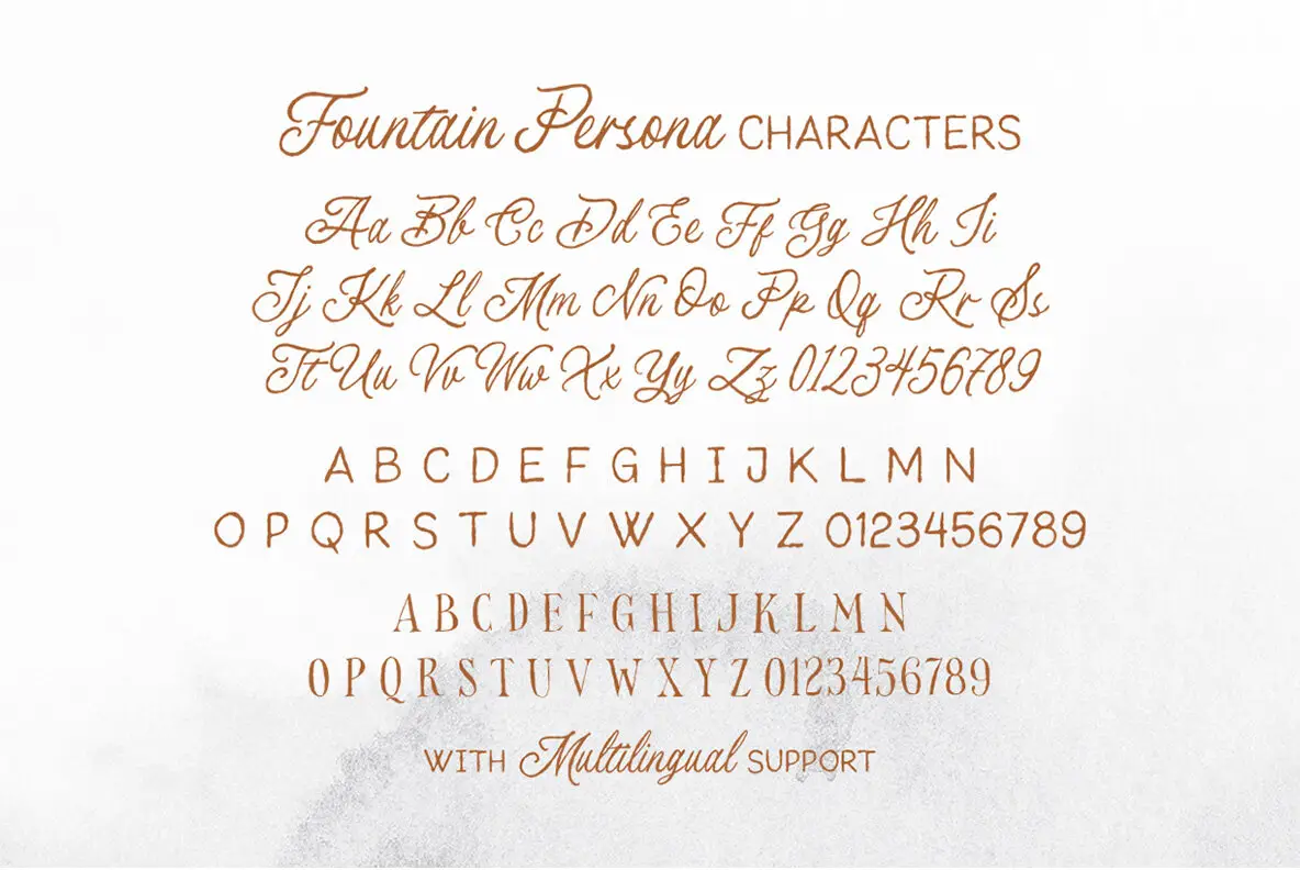 Fountain Persona Font - YouWorkForThem