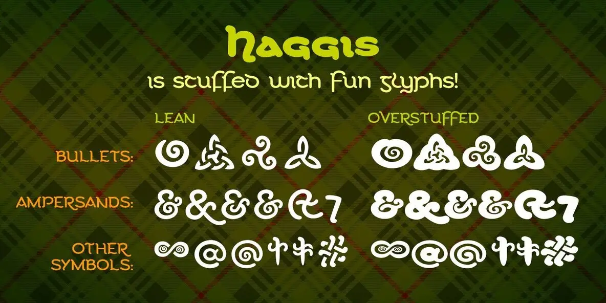 Haggis Font - YouWorkForThem