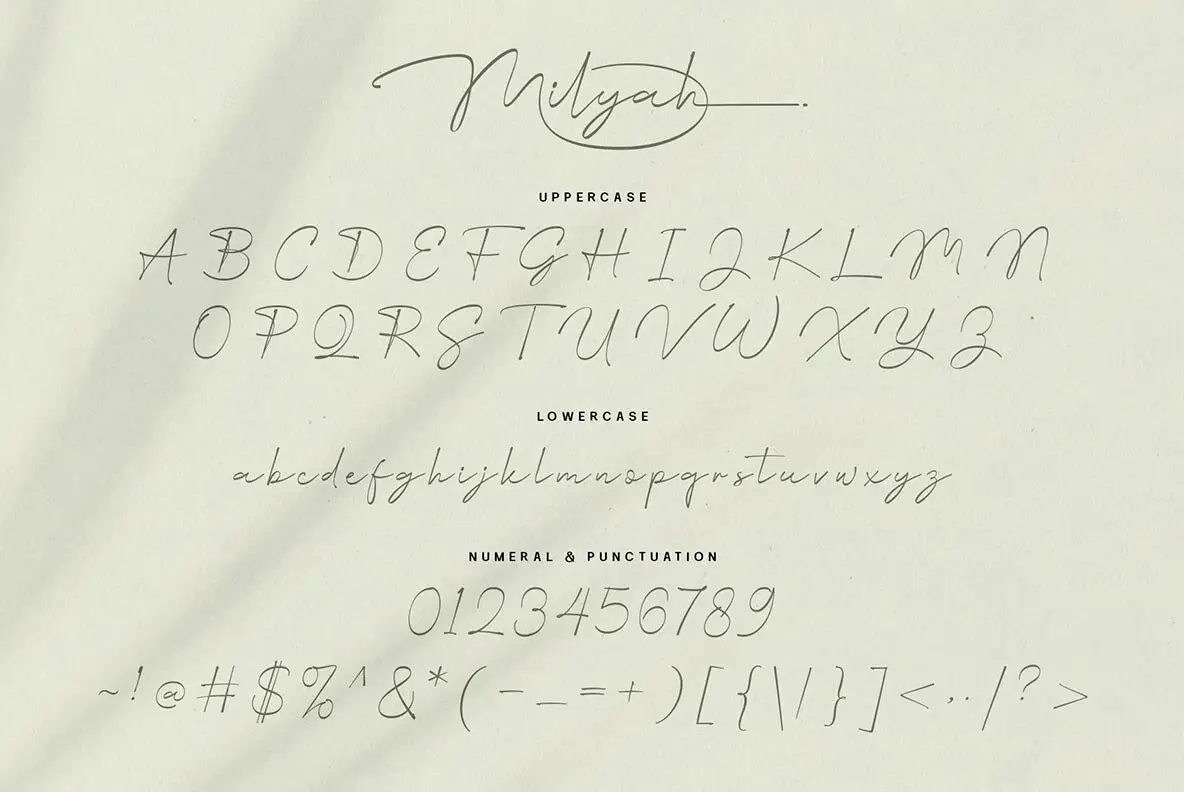 Milyah Font - YouWorkForThem