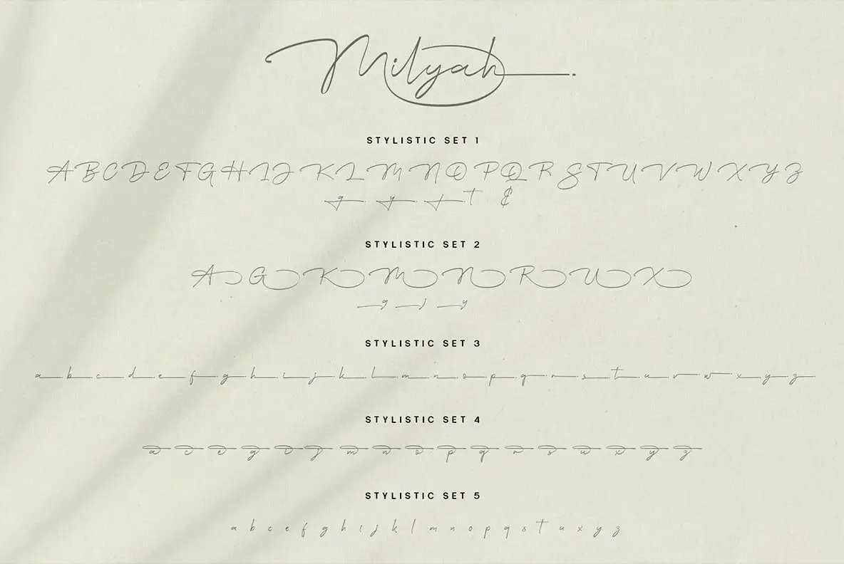 Milyah Font - YouWorkForThem