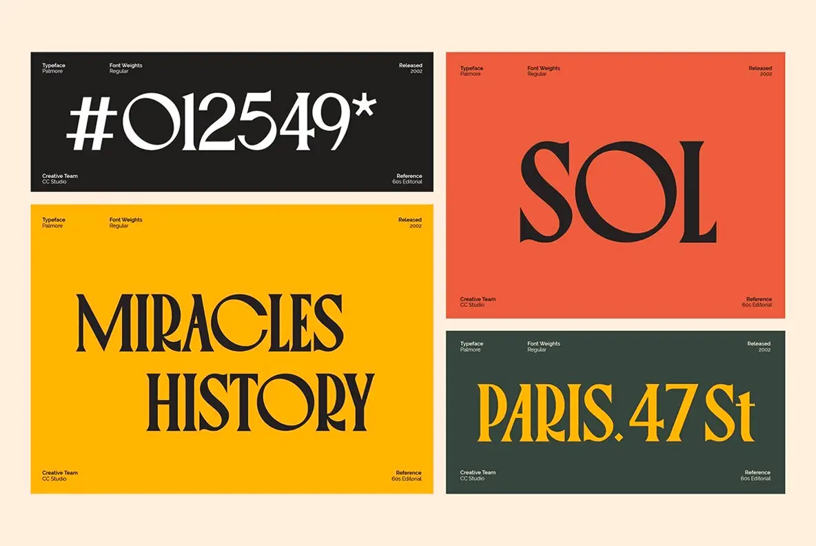 Palmore Font: A Vintage Symphony of Elegance & Condensed Type ...