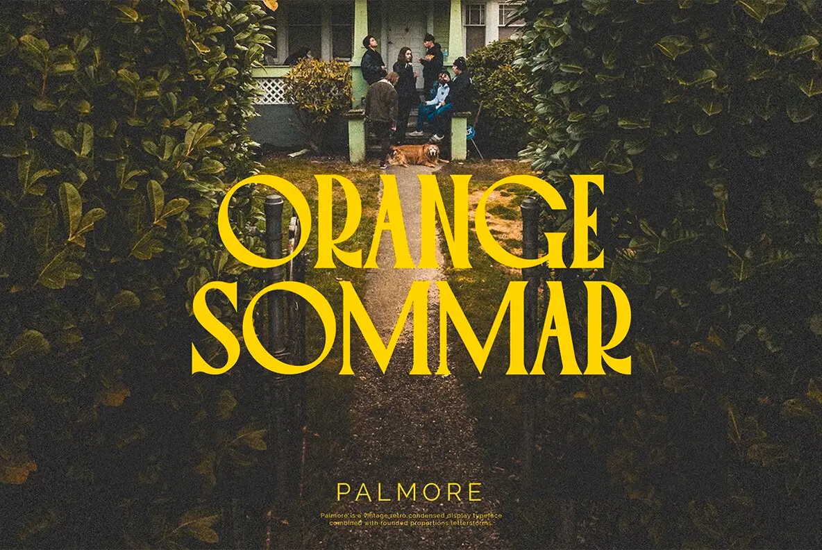 Palmore Font: A Vintage Symphony of Elegance & Condensed Type ...