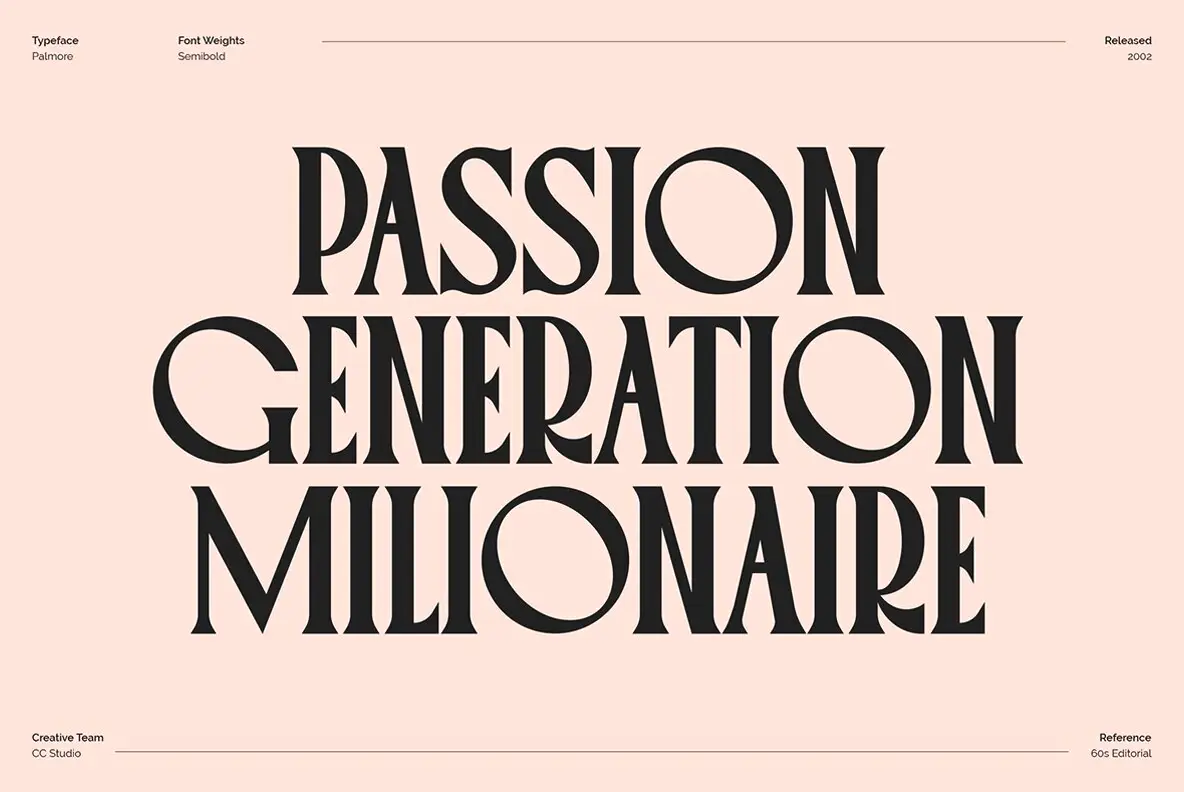 Palmore Font: A Vintage Symphony of Elegance & Condensed Type ...