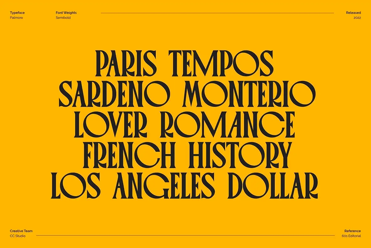 Palmore Font: A Vintage Symphony of Elegance & Condensed Type ...
