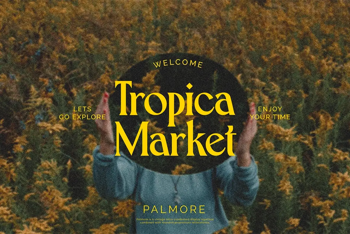 Palmore Font: A Vintage Symphony of Elegance & Condensed Type ...