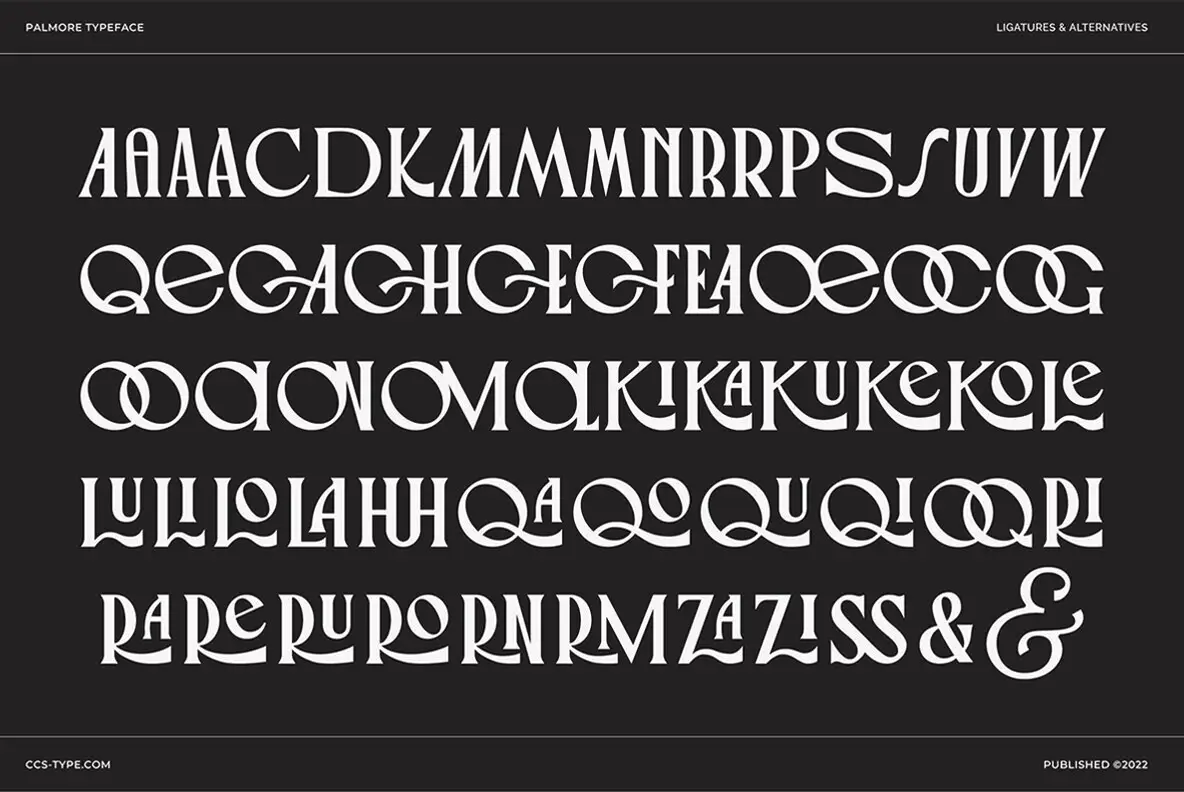 Palmore Font - YouWorkForThem