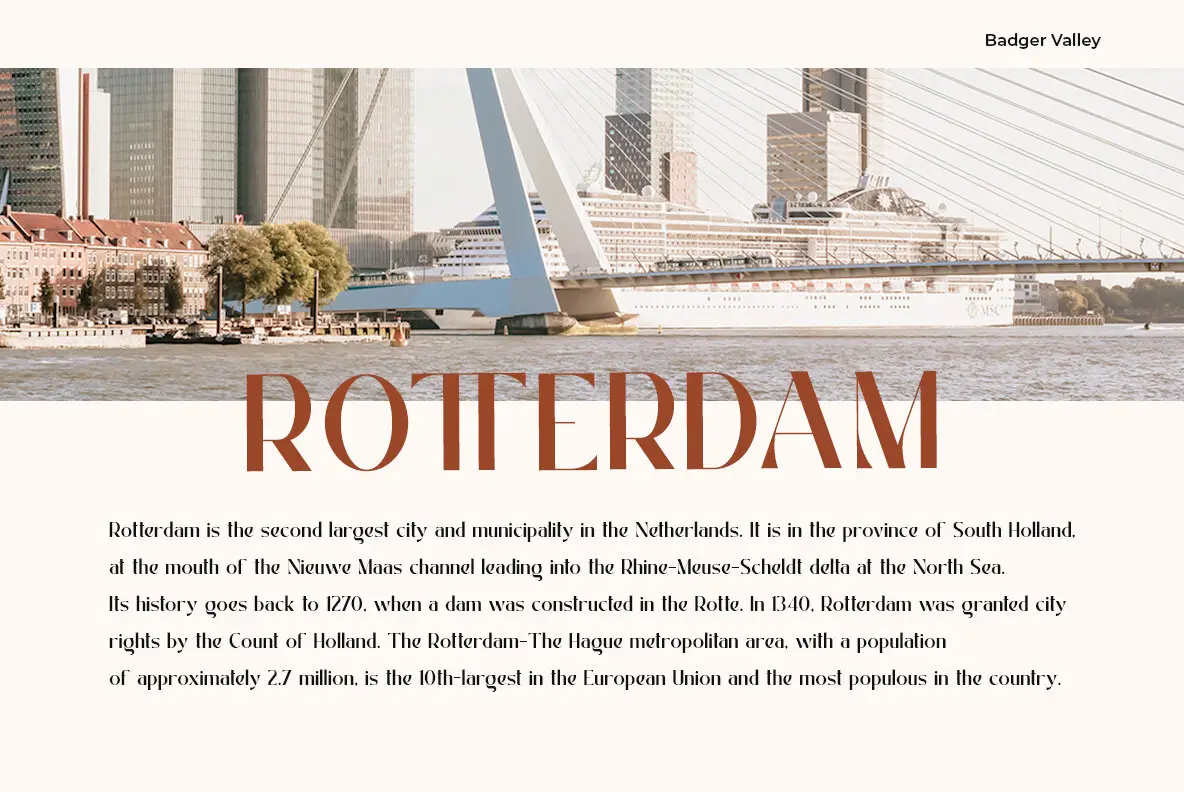 Badger Valley Font - YouWorkForThem