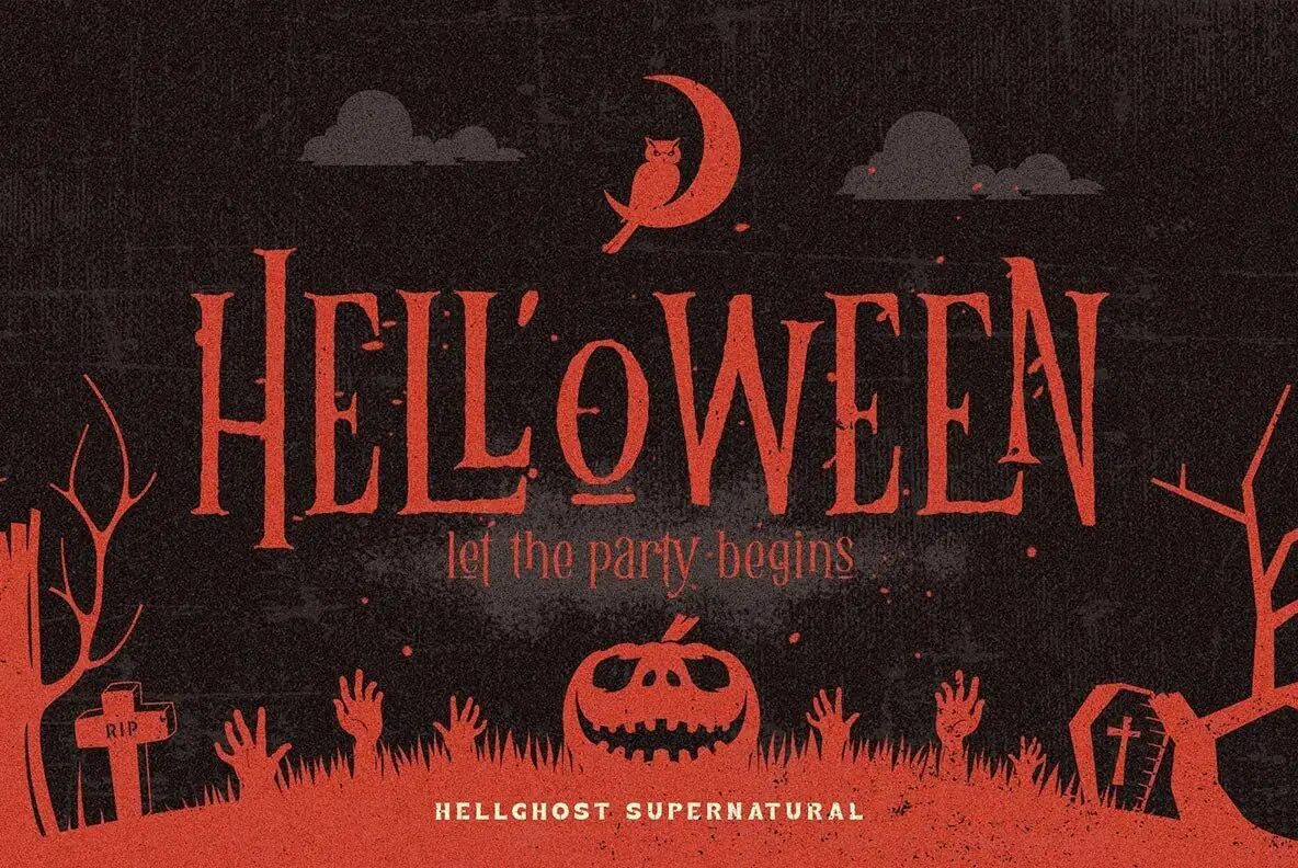 Hellghost Font - YouWorkForThem