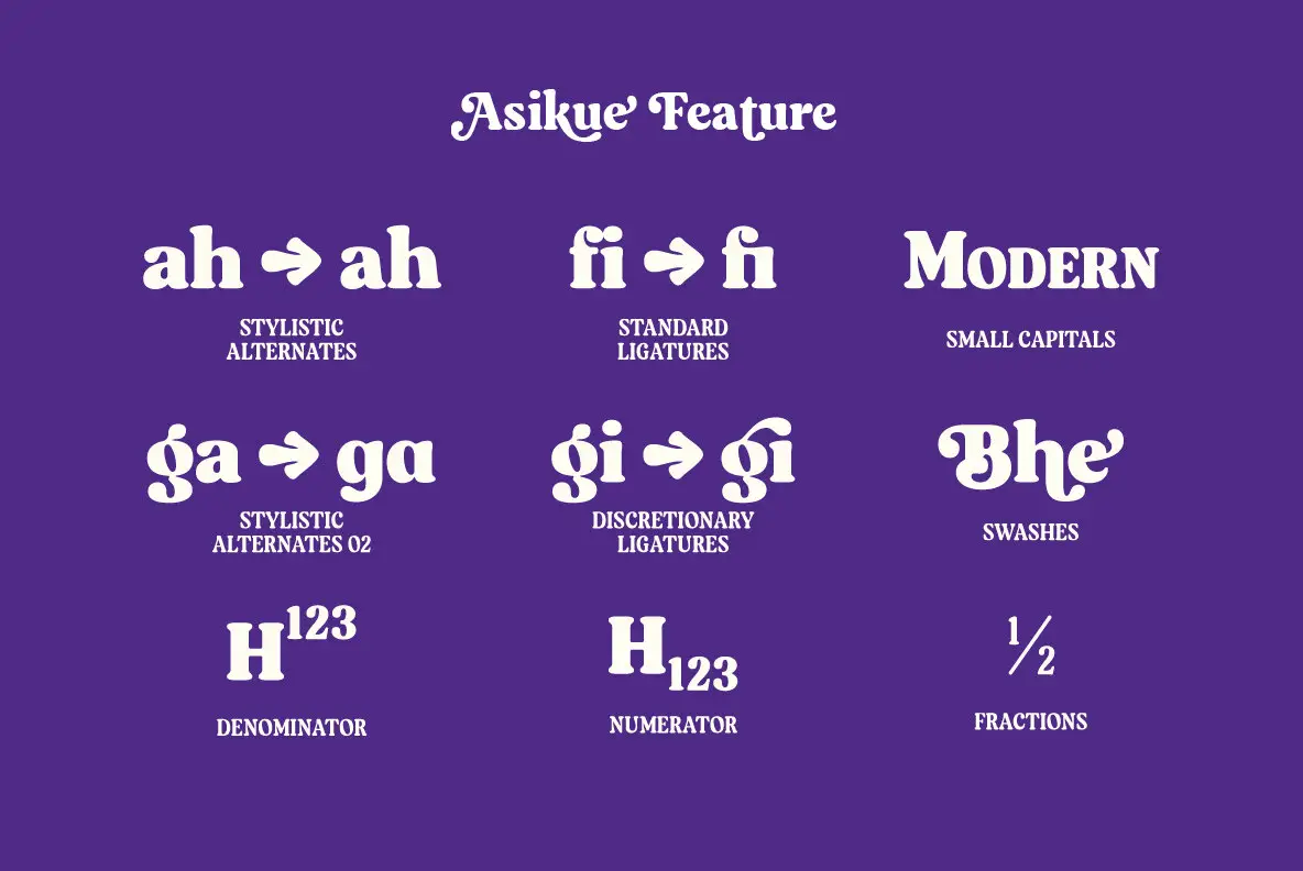 Asikue Font - YouWorkForThem
