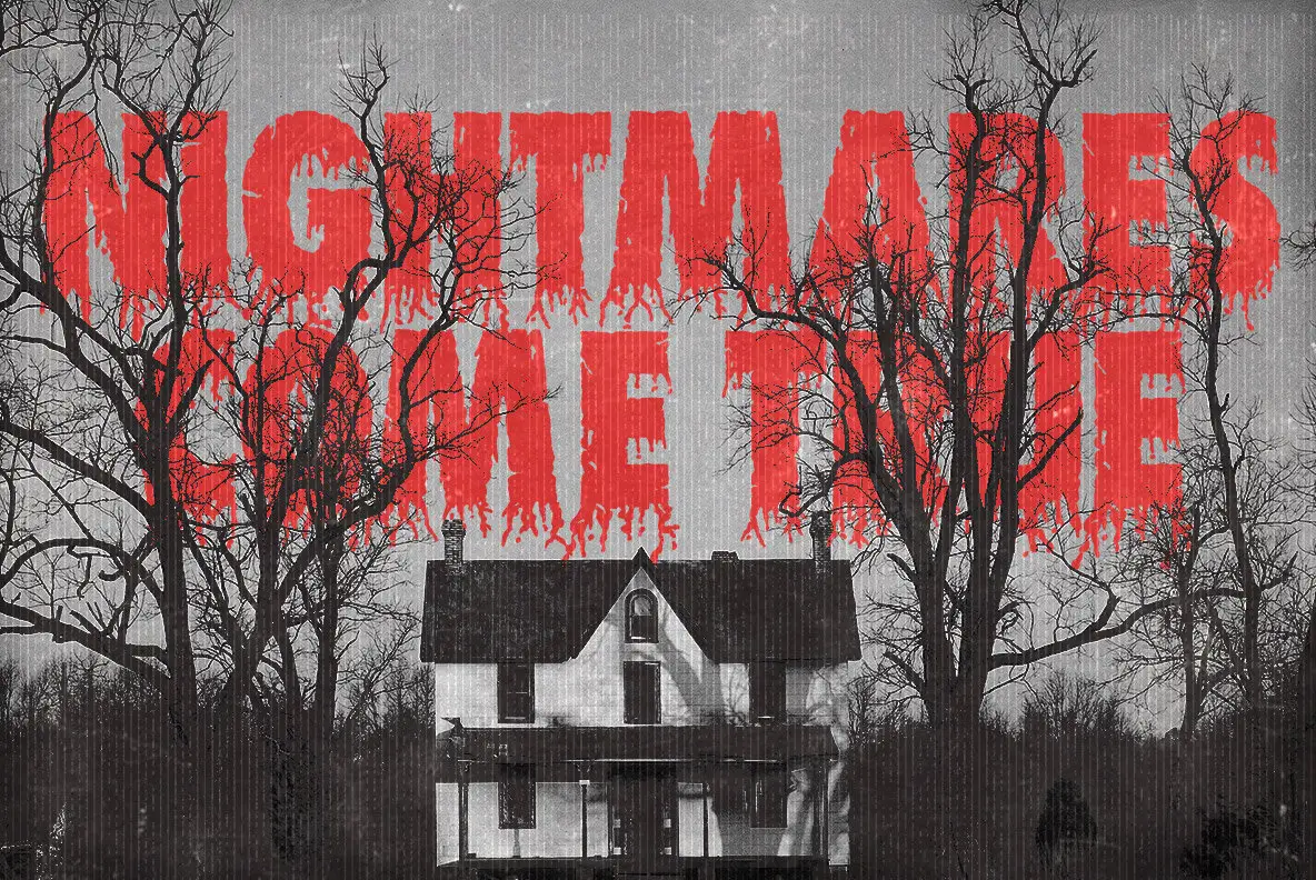 True Gore Font - YouWorkForThem