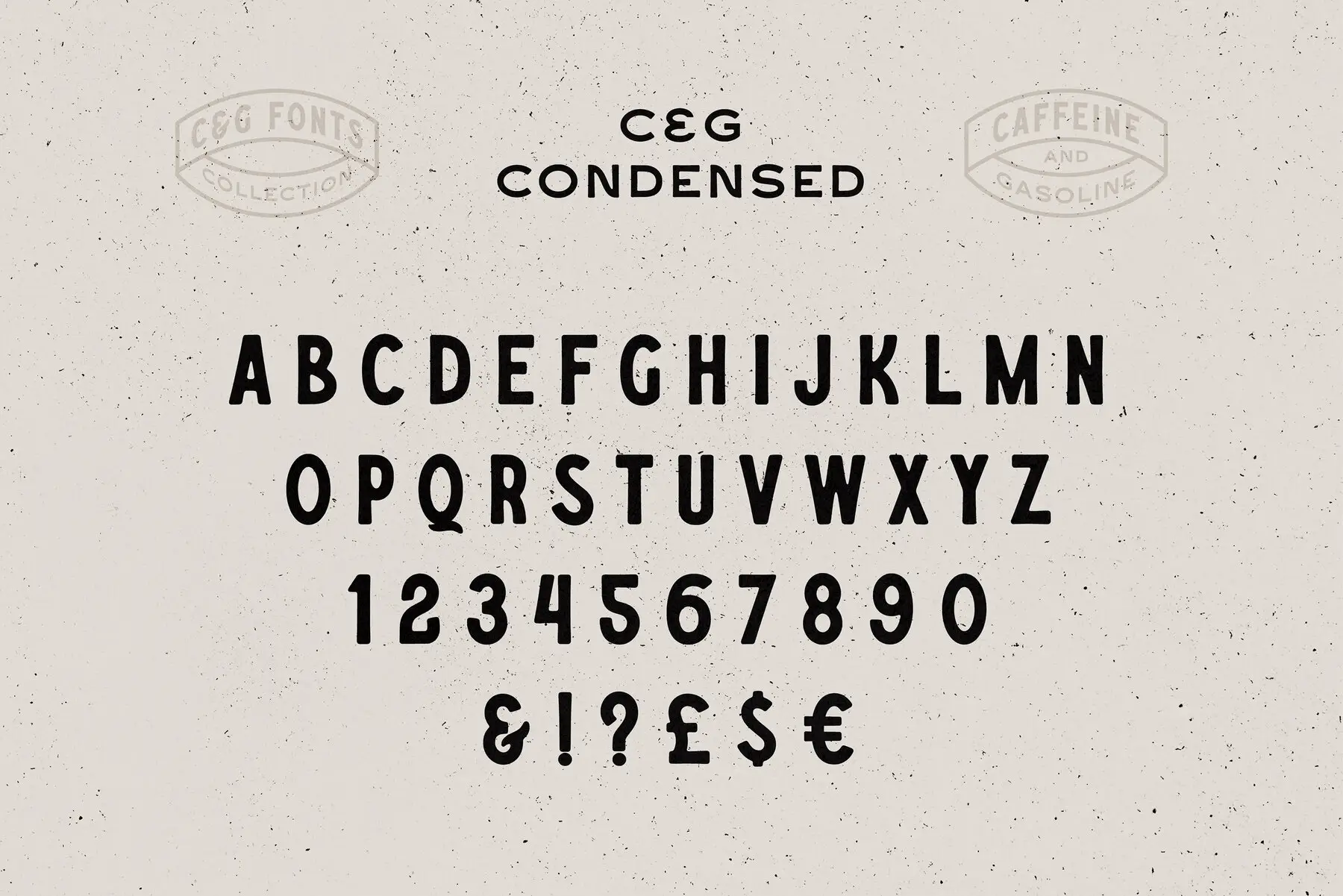 Caffeine and Gasoline Font - YouWorkForThem