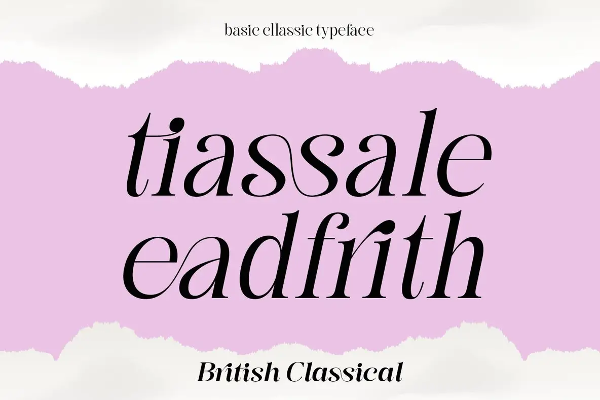 British Classical Font - YouWorkForThem