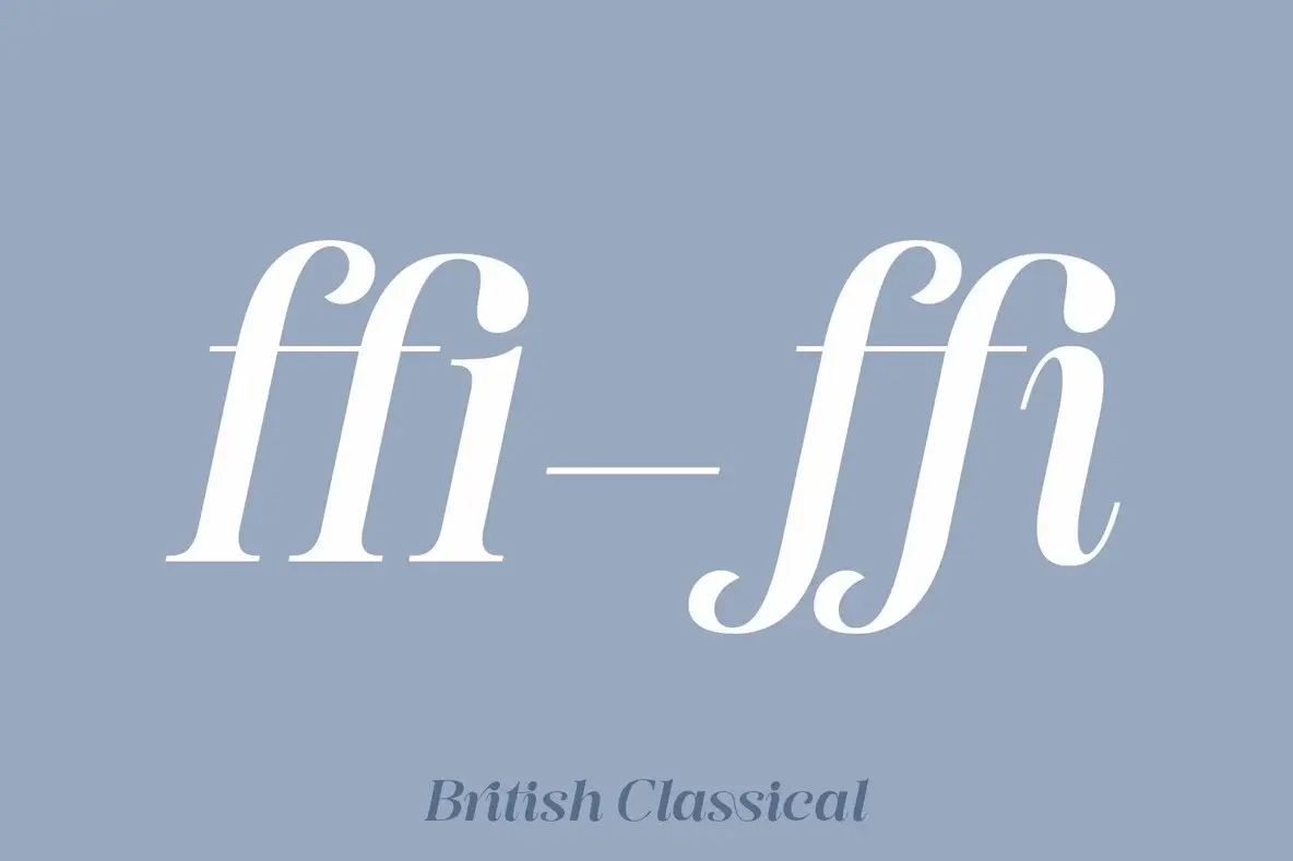 British Classical Font - YouWorkForThem