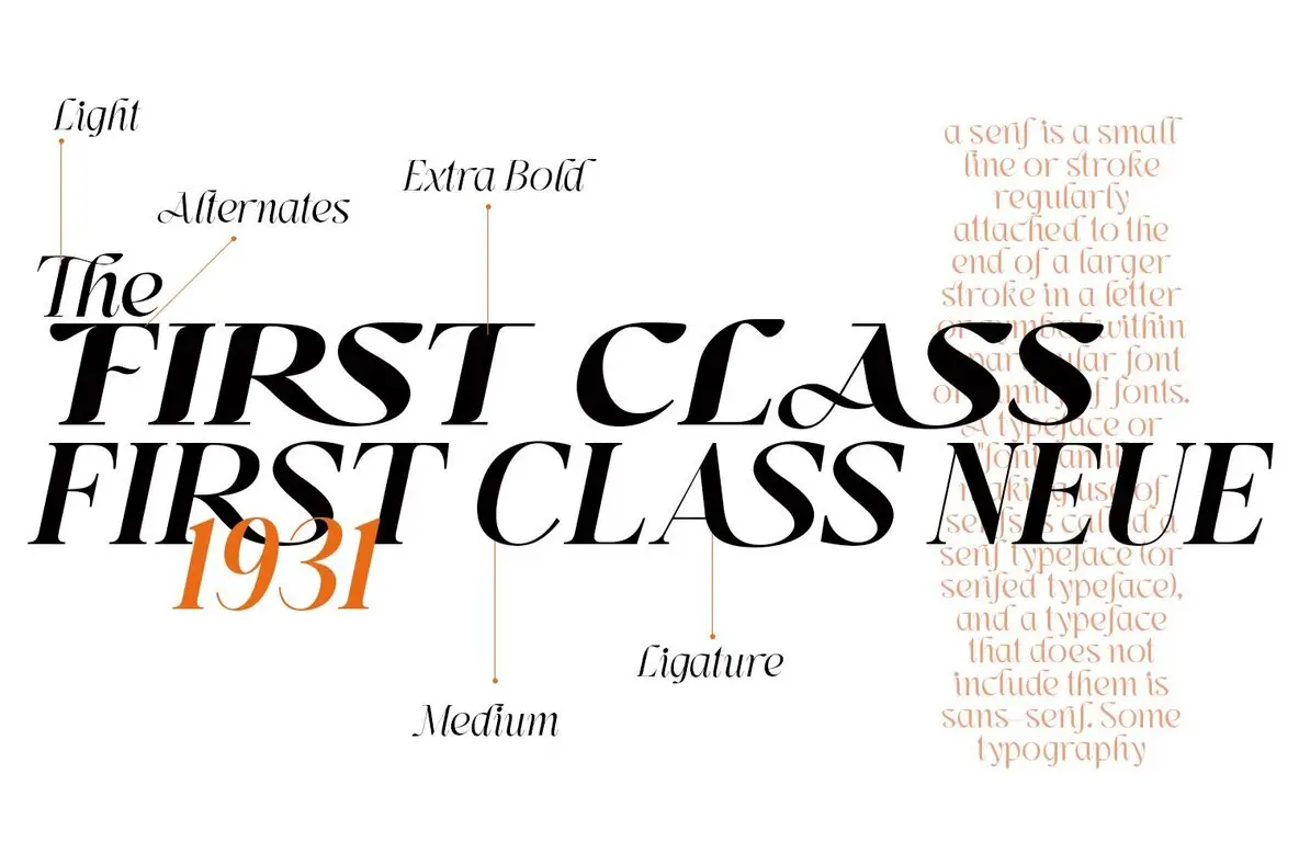 First Class Font - YouWorkForThem