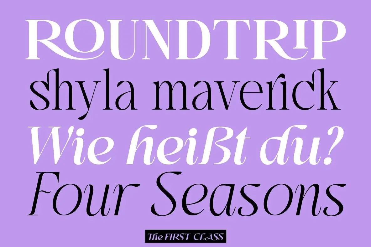 First Class Font - YouWorkForThem