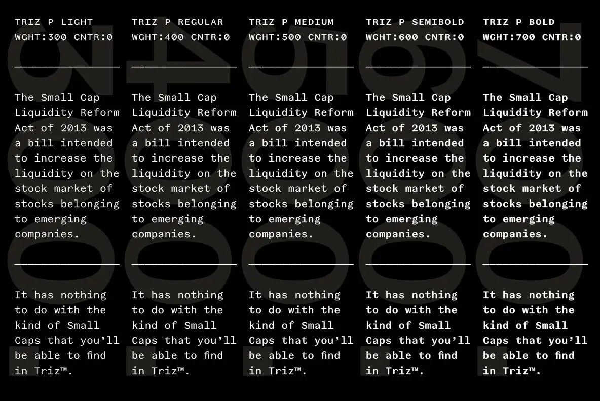 Triz Font - YouWorkForThem