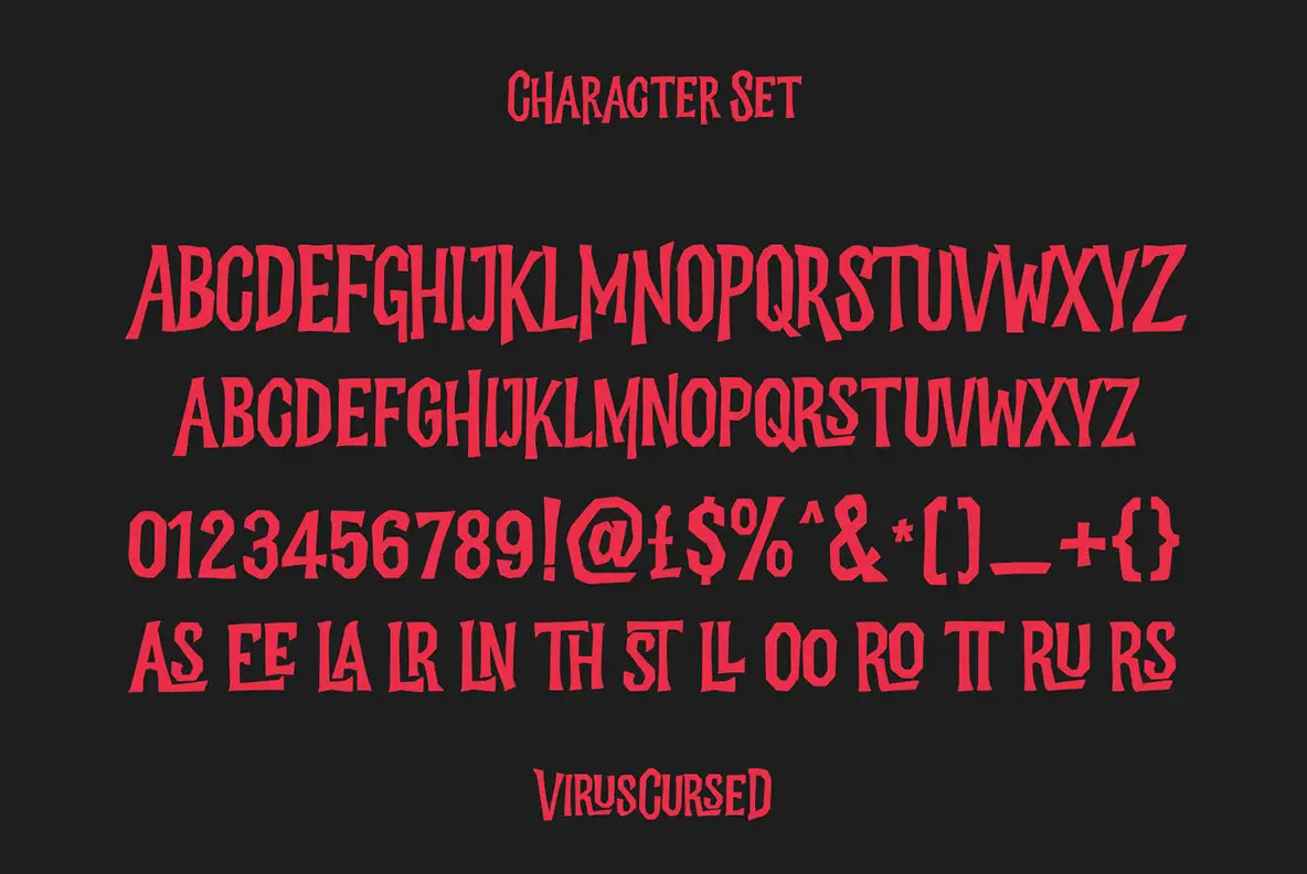 Virus Cursed Font - FontPath