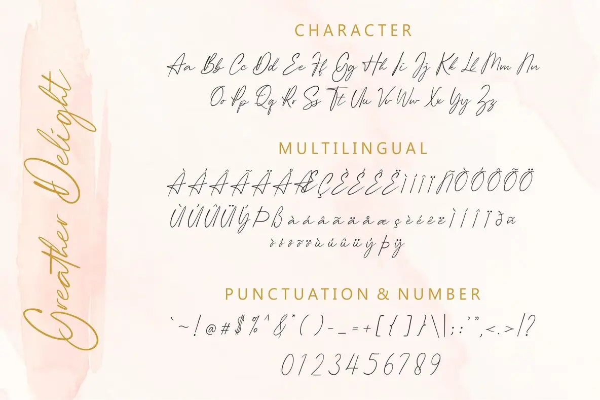 Greater Delight Font - YouWorkForThem