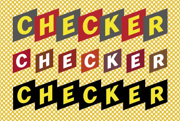 Checker Font - YouWorkForThem