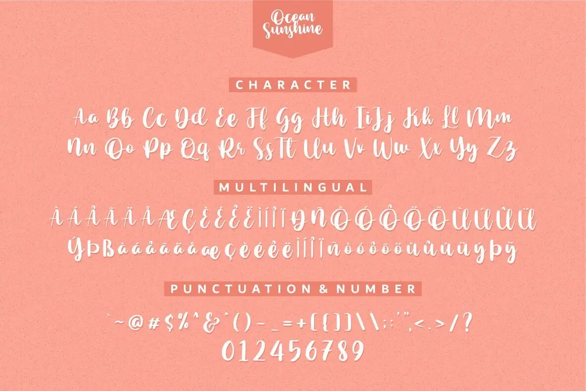 Ocean Sunshine Font - YouWorkForThem