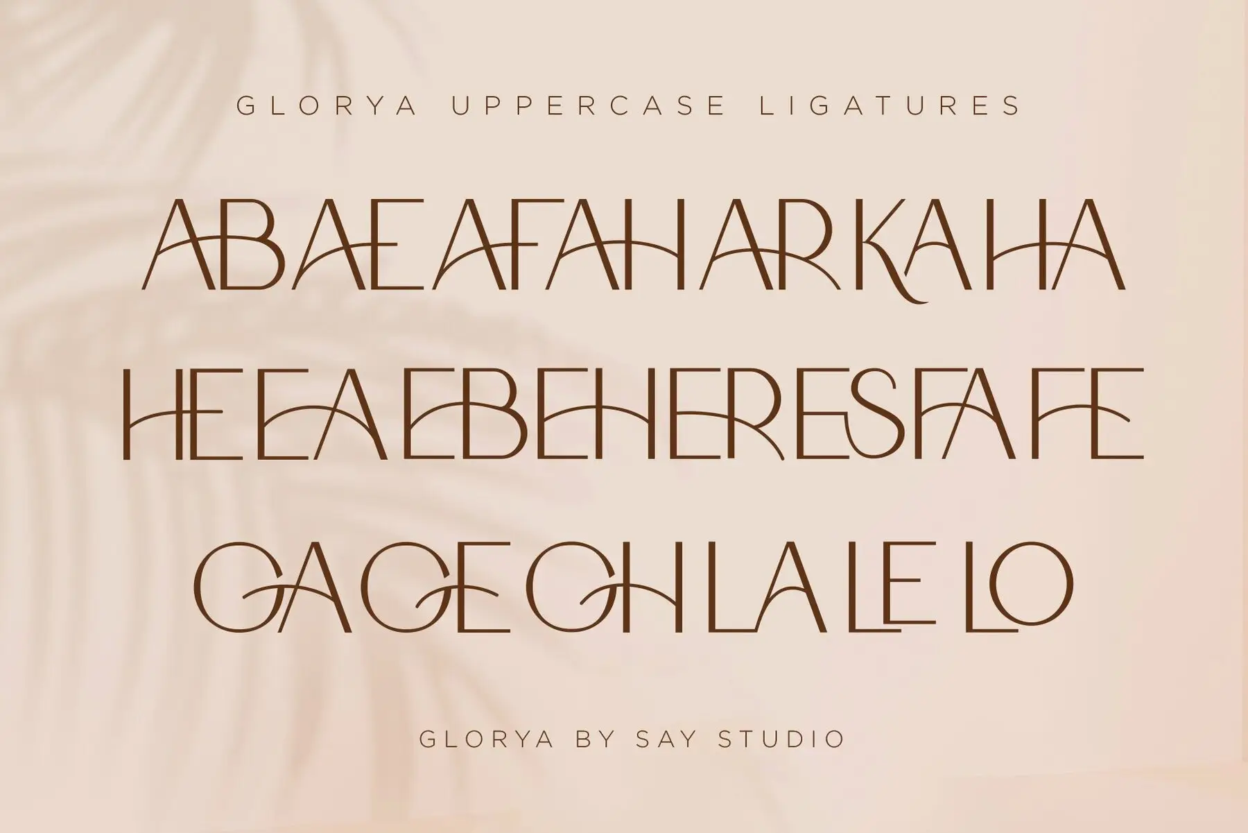 Glorya Font - YouWorkForThem