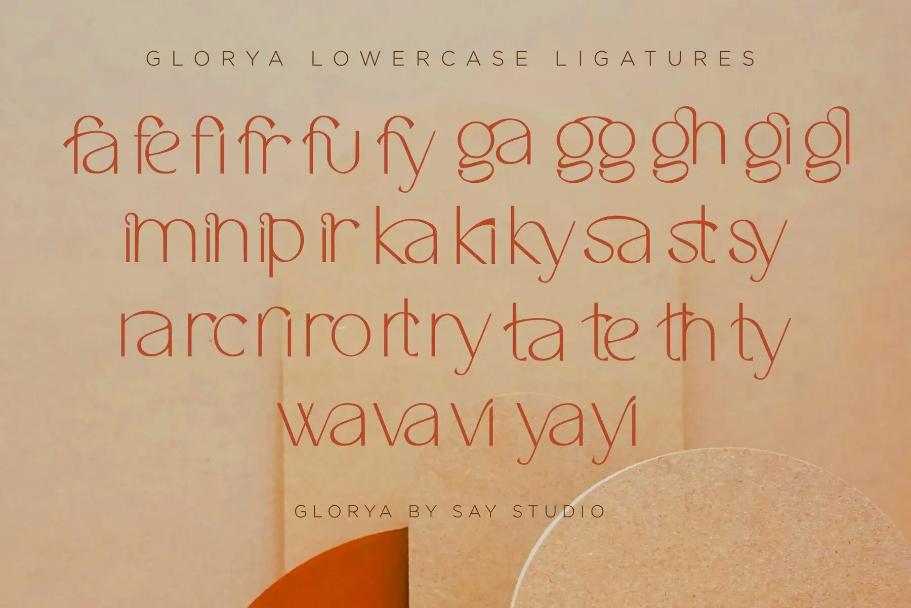 Glorya Font - YouWorkForThem