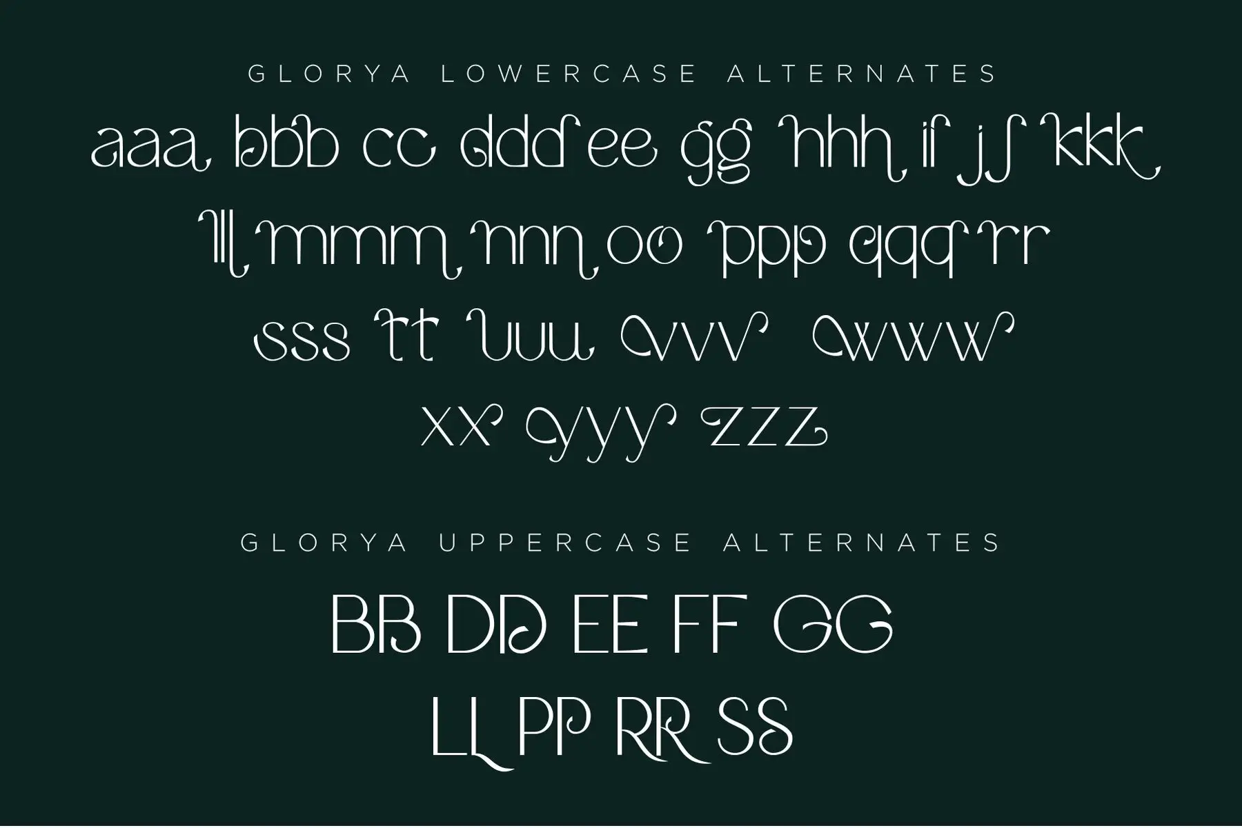 Glorya Font - YouWorkForThem