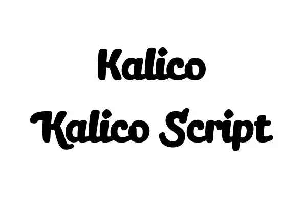 Kalico Font - YouWorkForThem