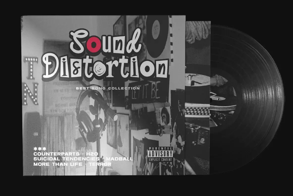 Sound Distortion Font - YouWorkForThem