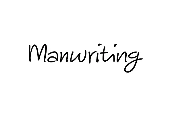 Manwriting Font - YouWorkForThem
