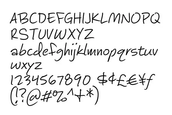 Manwriting Font - YouWorkForThem