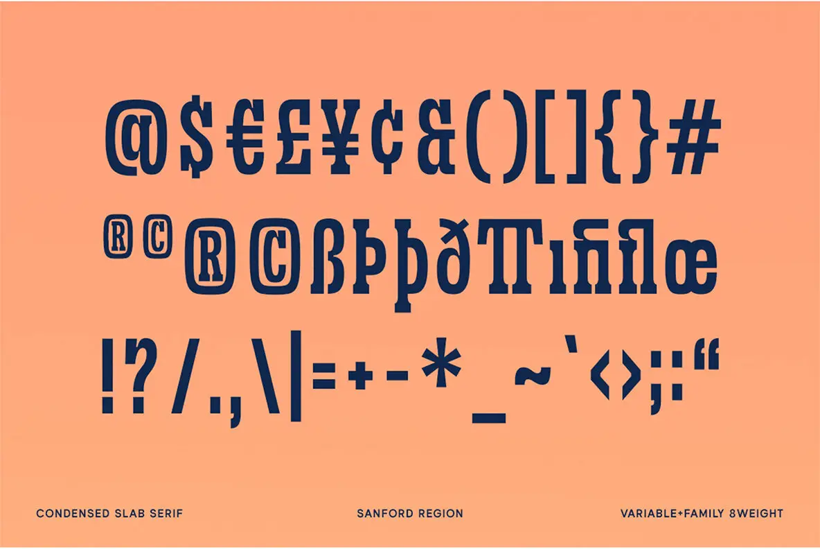 Sanford Region Font - YouWorkForThem