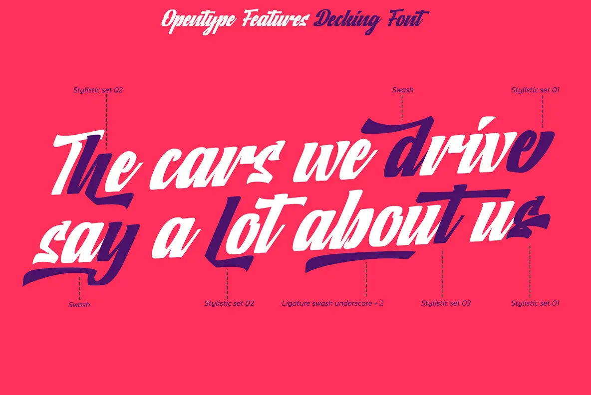 Decking Font - YouWorkForThem