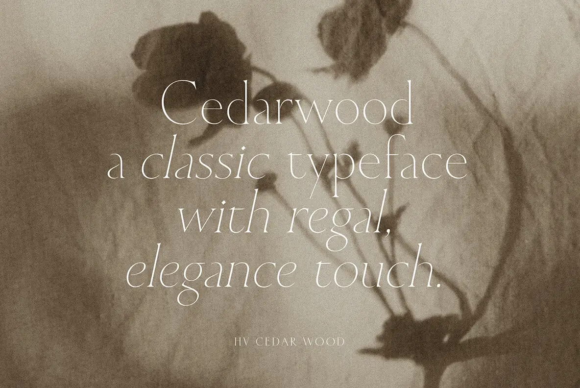 Cedarwood Font - YouWorkForThem
