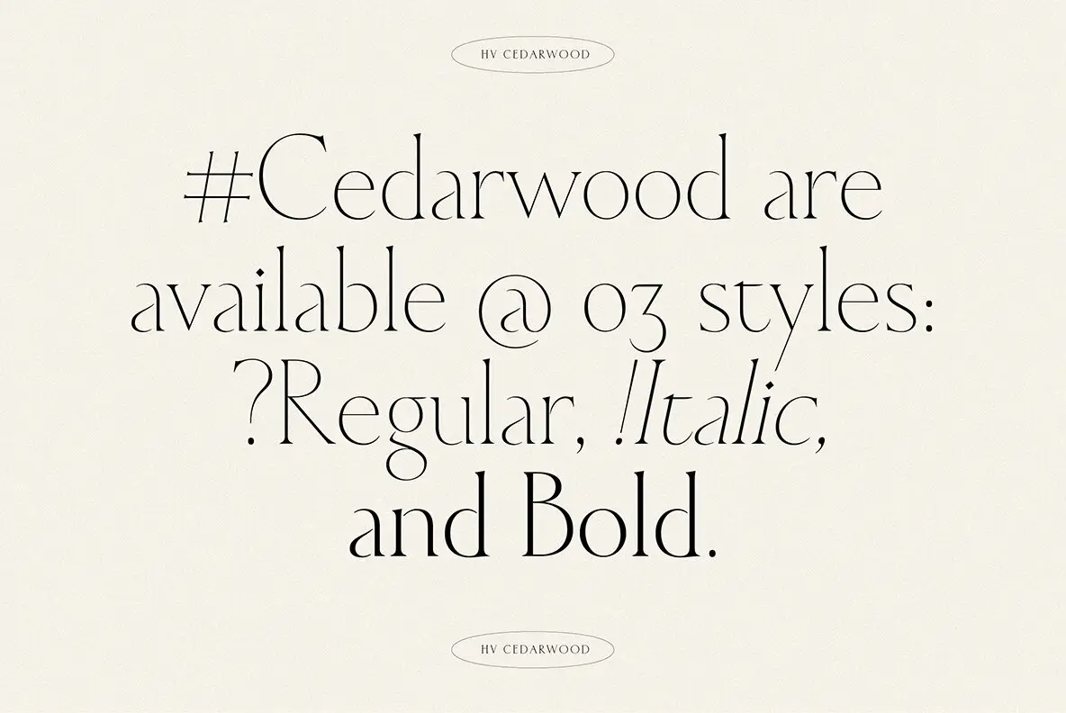 Cedarwood Font - YouWorkForThem