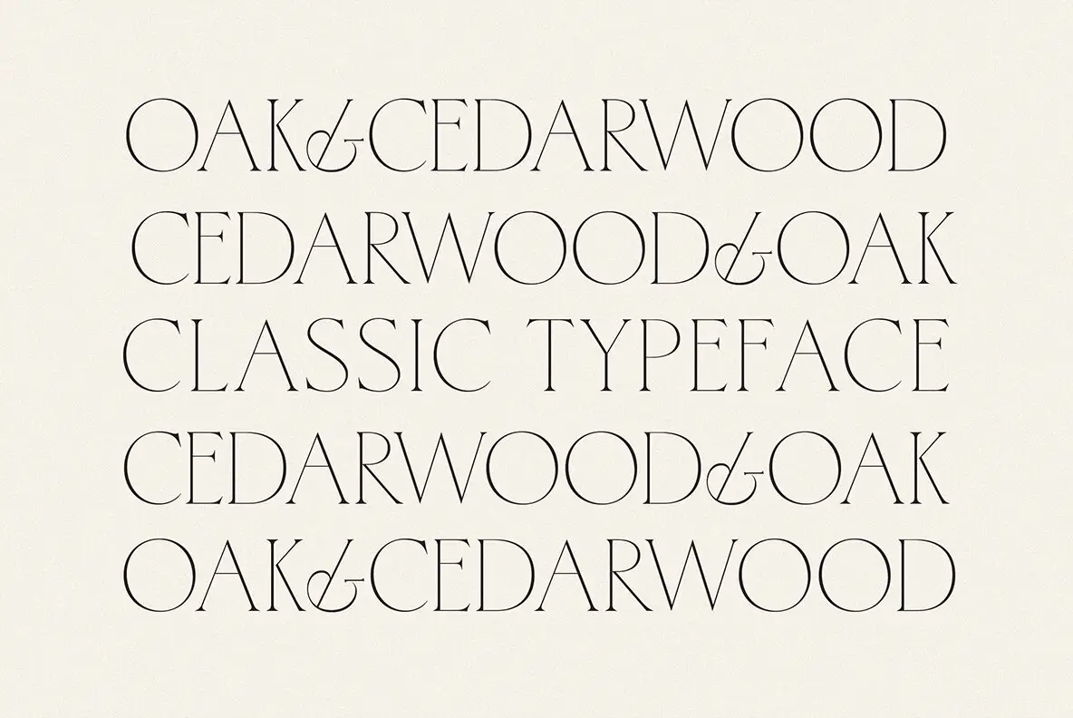 Cedarwood Font - YouWorkForThem