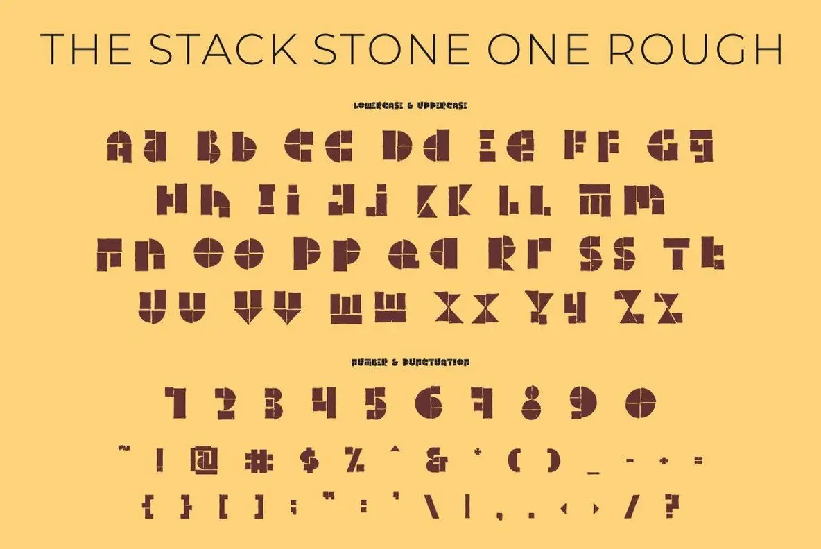 The Stack Stone Font - YouWorkForThem