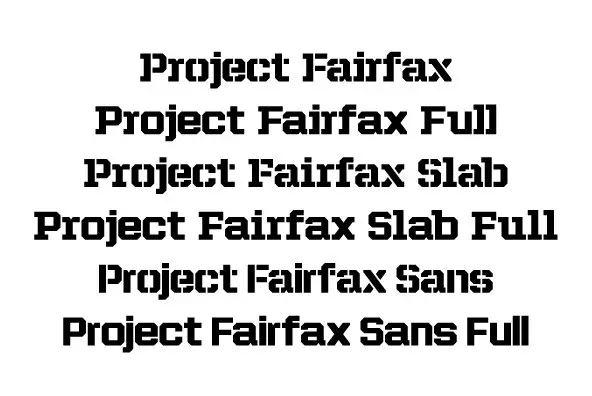 Project Fairfax Font - FontPath
