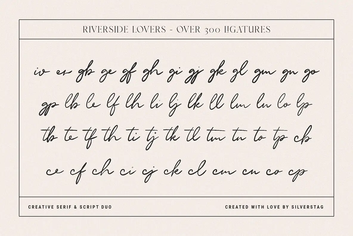 Riverside Lovers Font - YouWorkForThem