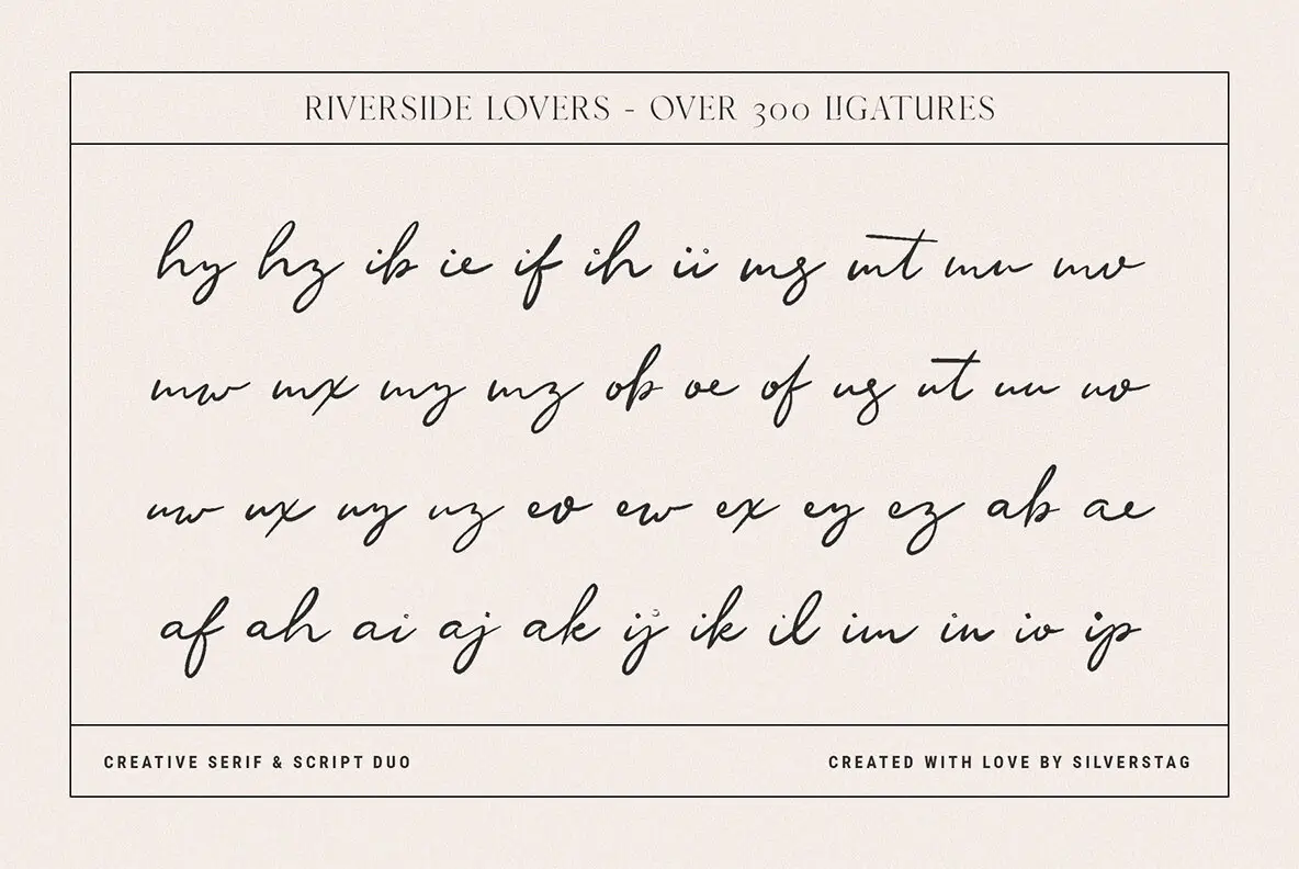 Riverside Lovers Font - FontPath